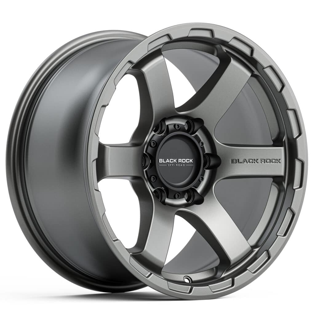 4X4 RIMS BLACK ROCK GRIP SATIN GUNMETAL GREY | NYC WHEELS