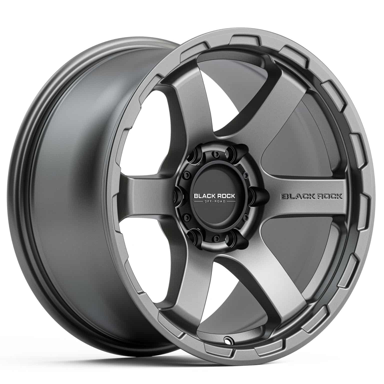 4X4 RIMS BLACK ROCK GRIP SATIN GUNMETAL GREY | NYC WHEELS