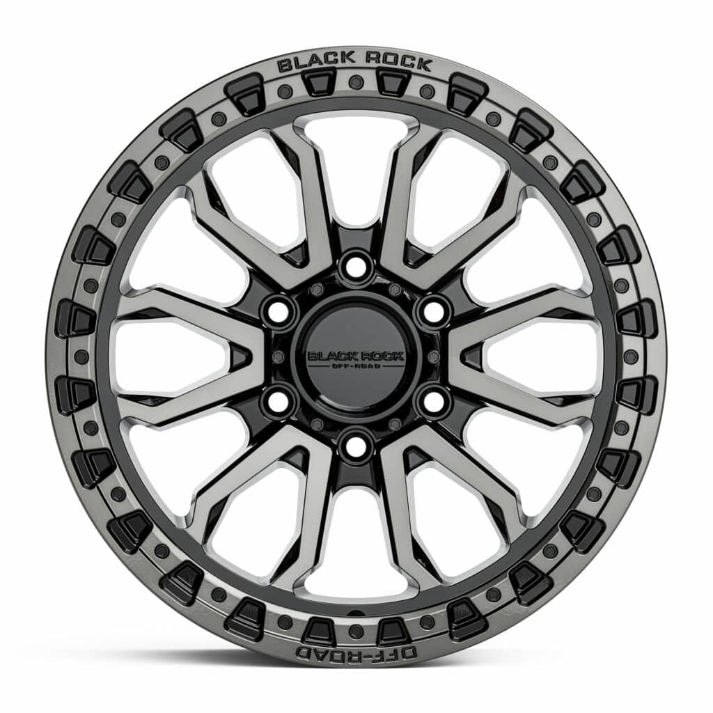 4X4 RIMS BLACK ROCK GRIP GLOSS BLACK MACHINED | NYC WHEELS