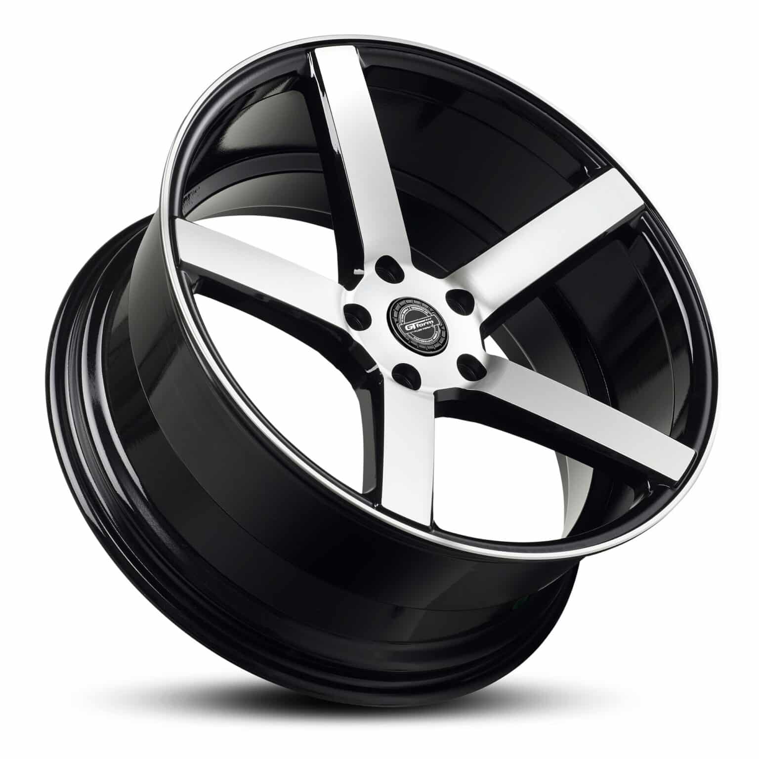STAGGERED GT FORM TITAN BLACK MACHINED RIMS | NYC WHEELS