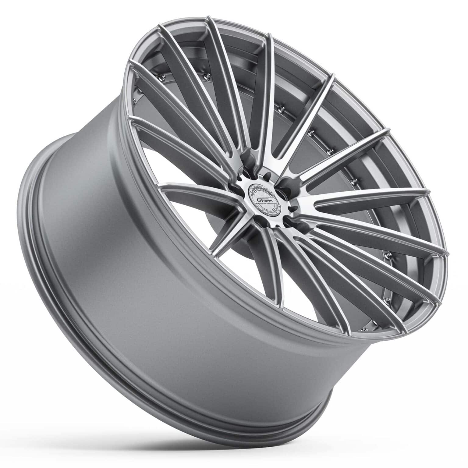 CAR WHEELS GT FORM ANVIL SILVER MACHINED RIMS | NYC WHEELS