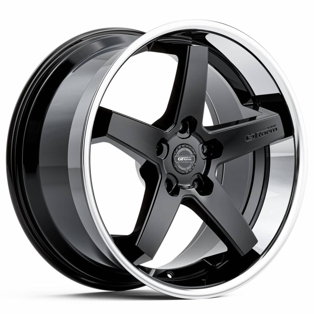 STAGGERED WHEELS GT FORM LEGACY BLACK RIMS | NYC WHEELS