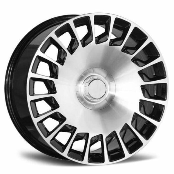 MERCEDES REPLICA WHEELS | REP SPEC 8121 BLACK MACHINED RIMS